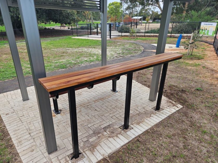 Dual Leaning Rail and Bench | Terrain Group